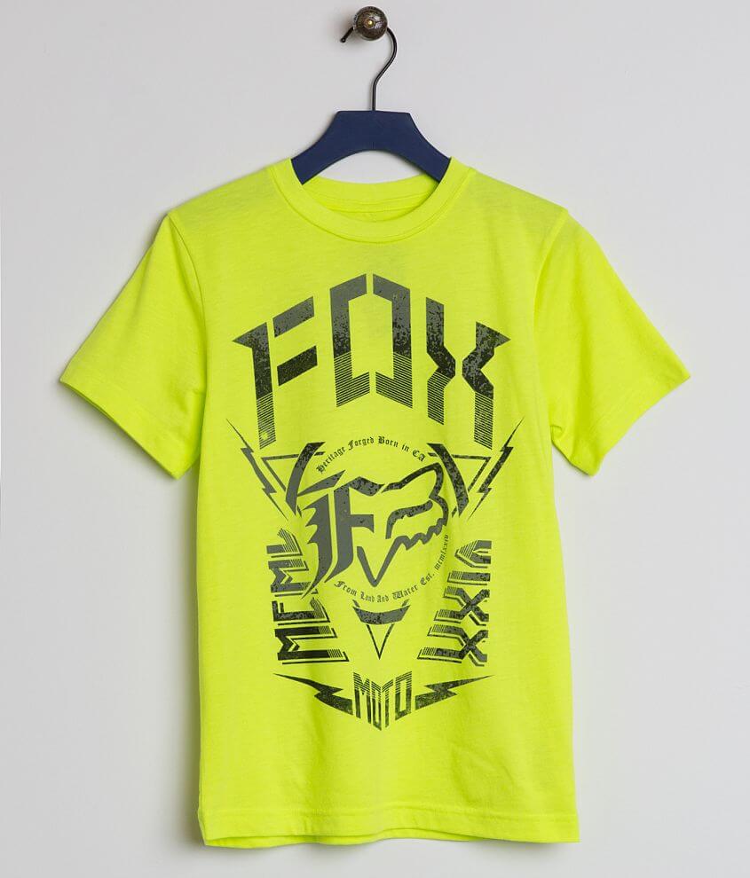 Boys - Fox Rust T-Shirt - Boy's T-Shirts in Flo Yellow | Buckle