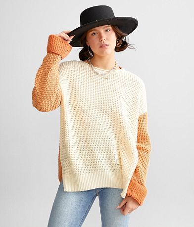BKE Open Weave Sweater - Women's Sweaters in Beige Multi | Buckle