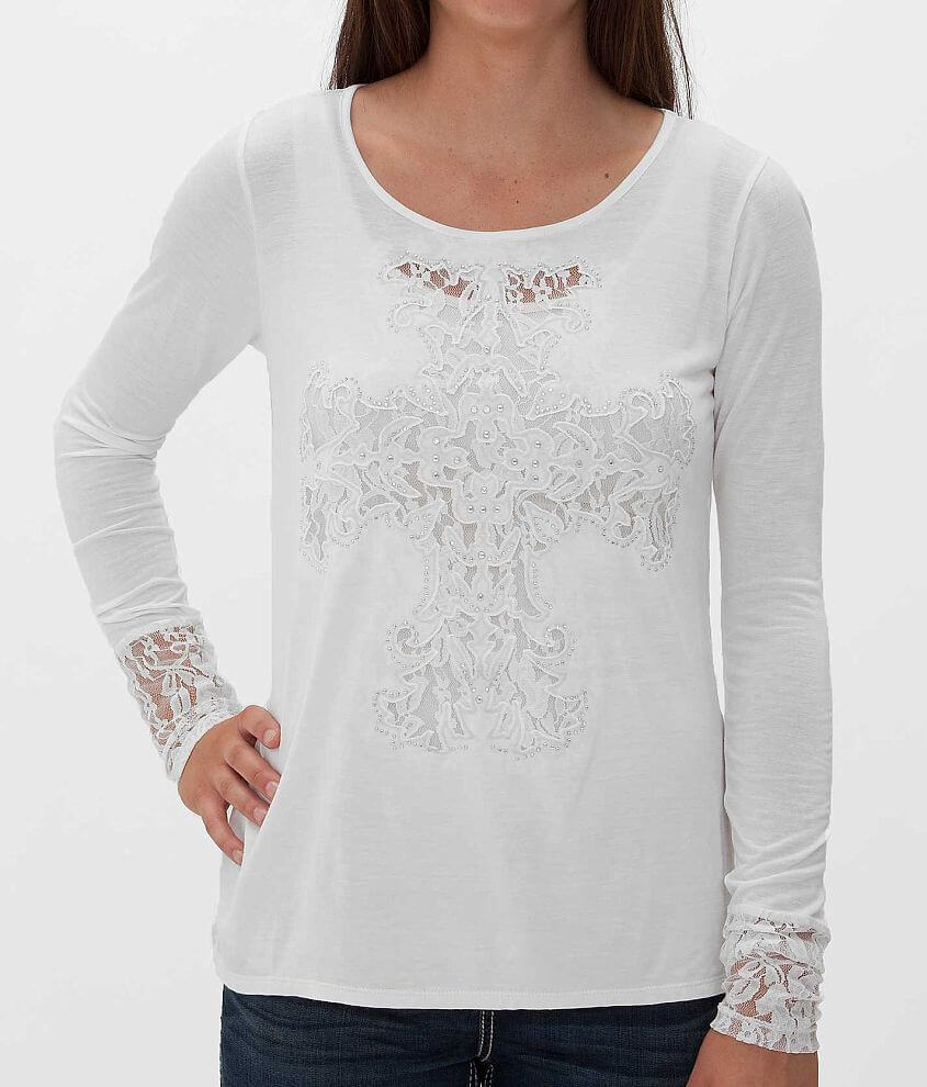 Daytrip Cross Top - Women's Shirts/Blouses in White | Buckle