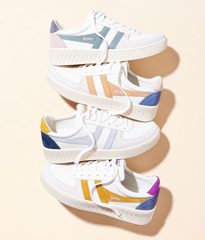Gola® Grandslam Trident Sneaker - Women's Shoes in White Sun Foxglove ...