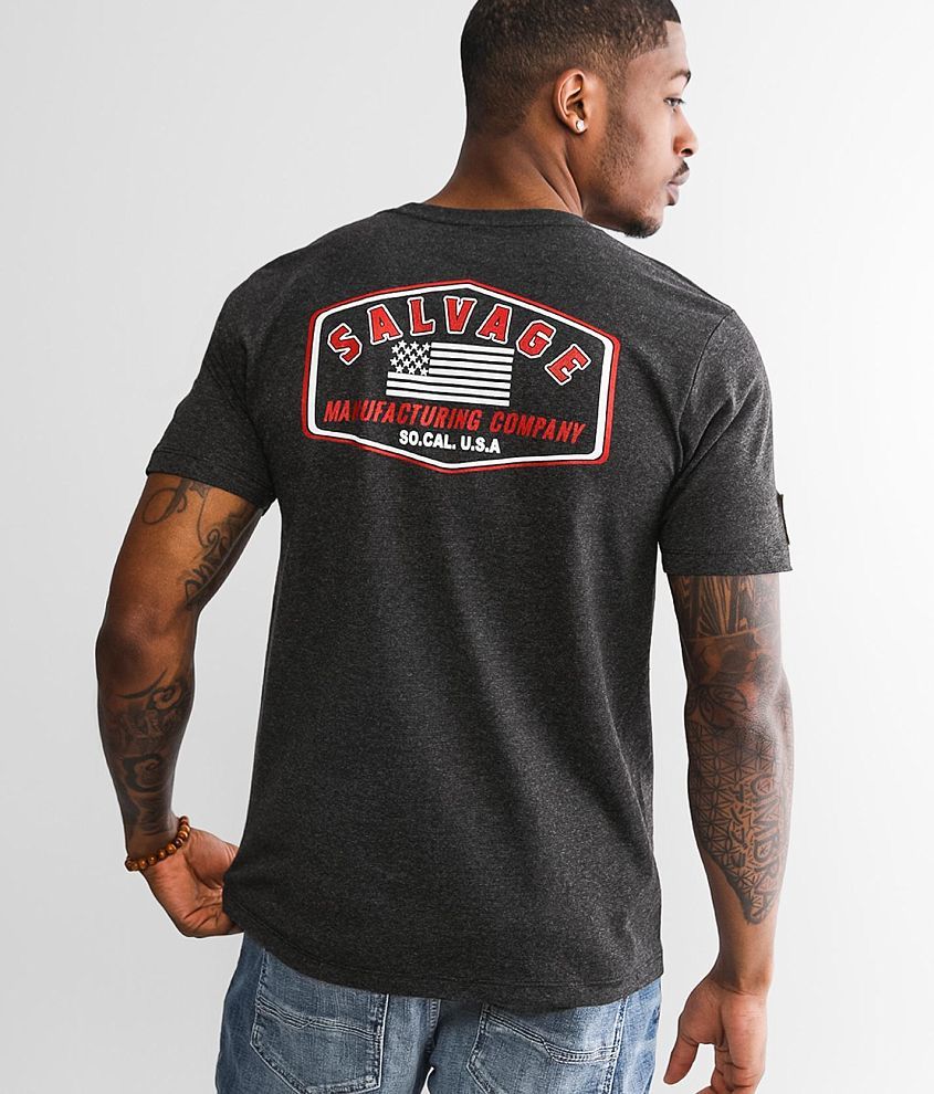 Salvage Front Runner T-Shirt - Men's T-Shirts in Pepper | Buckle