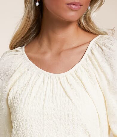 Daytrip Textured Knit Top - Women's Shirts & Blouses in Cream | Buckle