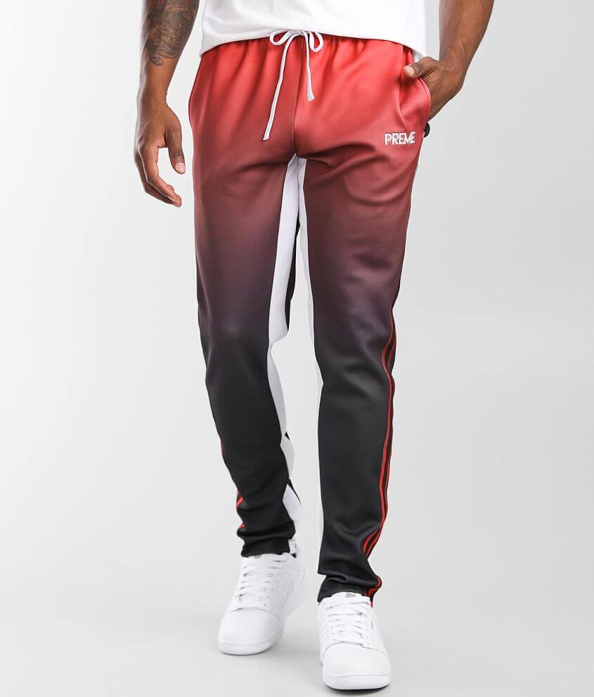 PREME Gradient Jogger - Men's Activewear in Red Black | Buckle