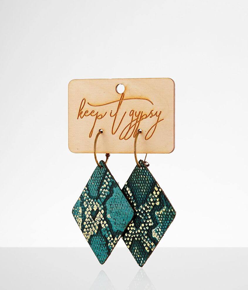 Keep It Gypsy Diamond Snake Leather Earring - Women's Jewelry in Multi ...