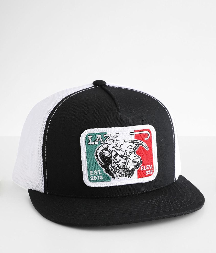 Lazy J Ranch Wear Mexico Trucker Hat - Men's Hats in Black White | Buckle
