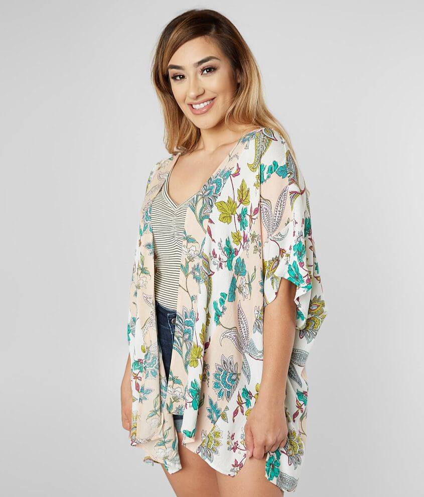 Daytrip Floral Flyaway Kimono Womens Kimonos In Multi Buckle