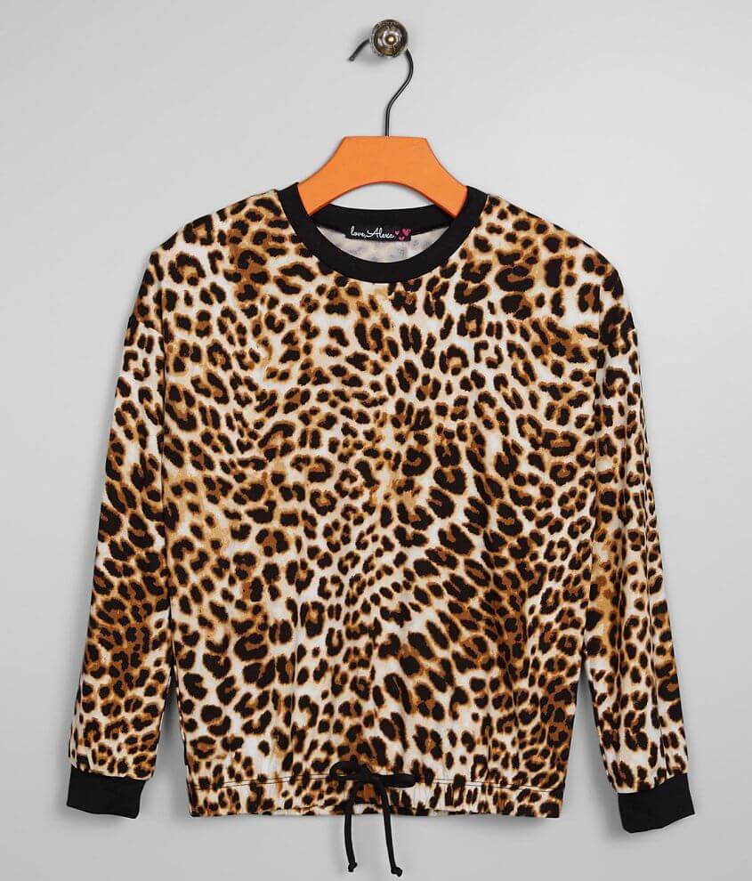 Girls - Daytrip Animal Print Top - Girl's Shirts/Blouses in Brown Black ...