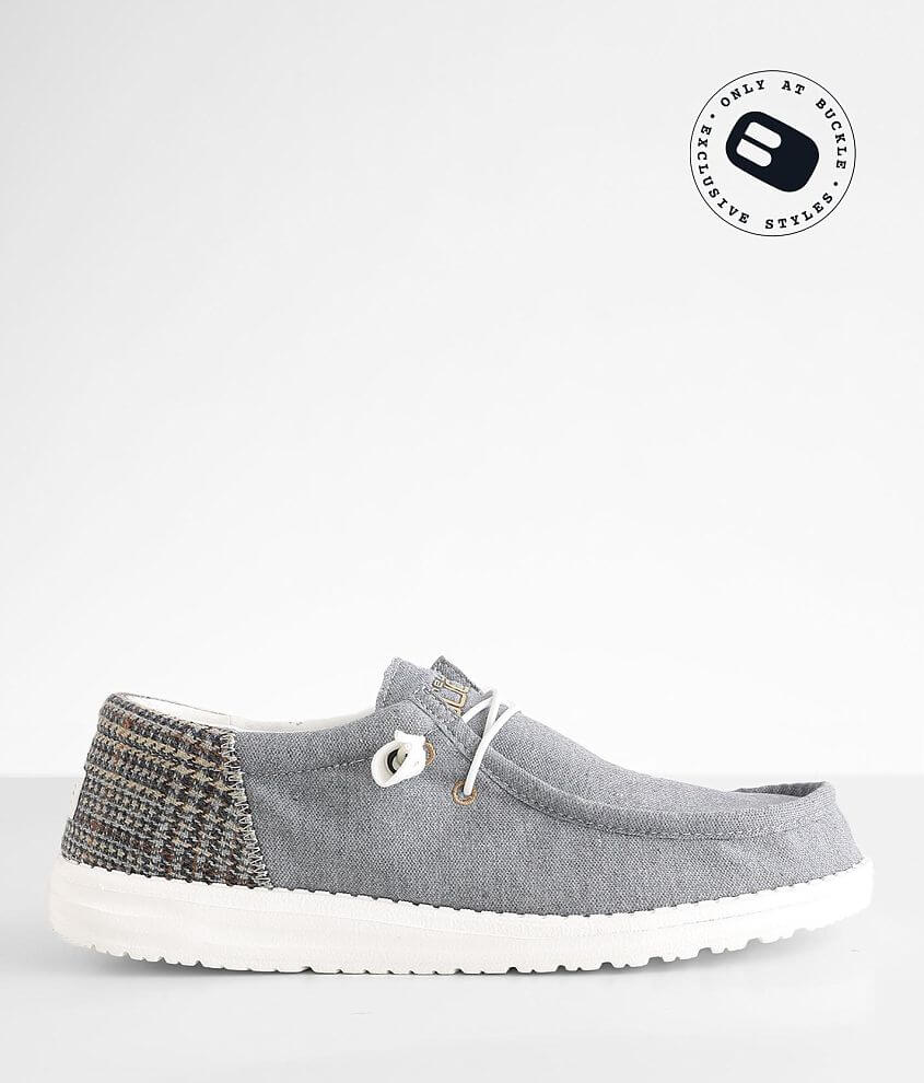Hey Dude Wally Funk Shoe - Men's Shoes in Sleet Grey | Buckle
