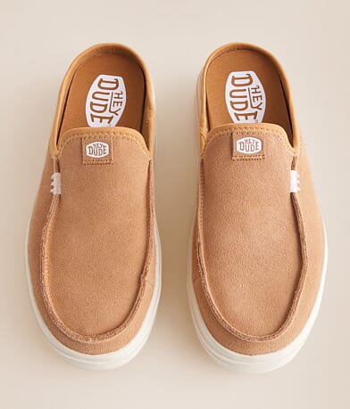 HEYDUDE™ Austin Lift Leather Mule Shoe - Women's Shoes in Tan | Buckle