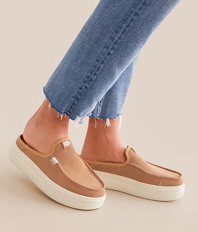 HEYDUDE™ Austin Lift Leather Mule Shoe - Women's Shoes in Tan | Buckle