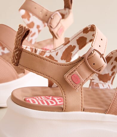 HEYDUDE™ Delray Buckle Classic Platform Sandal - Women's Shoes in Tan ...