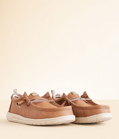 HEYDUDE™ Wally Duck Leather Shoe - Men's Shoes in Cognac | Buckle