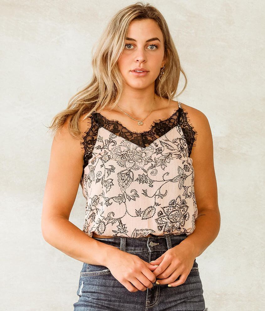 Willow & Root Cinched Hem Tank Top - Women's Tank Tops in Natural Black ...