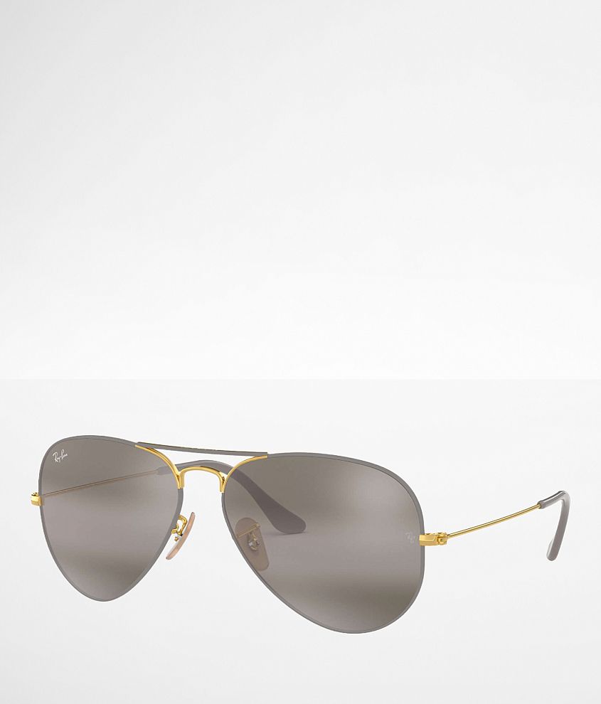 Ray-Ban® Aviator 55 Sunglasses - Women's Sunglasses & Glasses in Gold ...