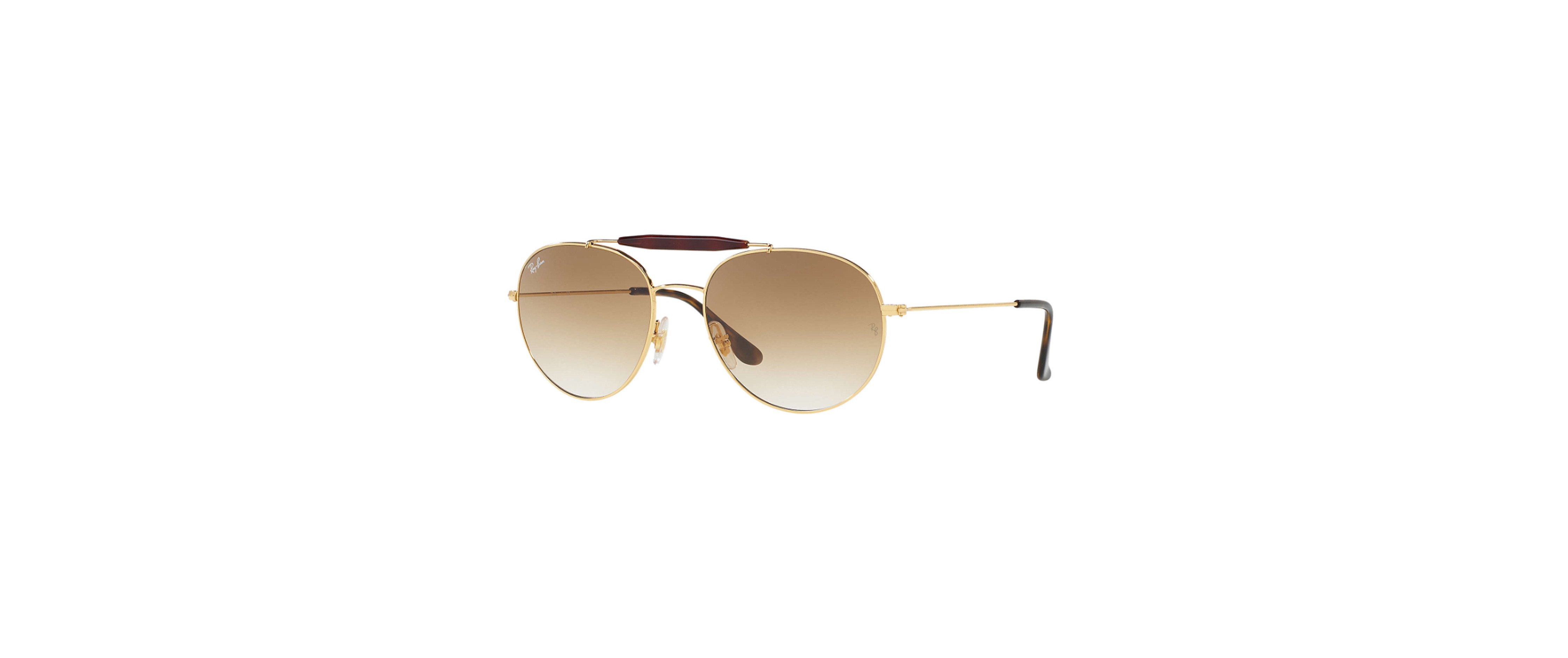 Ray-Ban® Round Sunglasses - Women's Sunglasses & Glasses in Light Brown ...