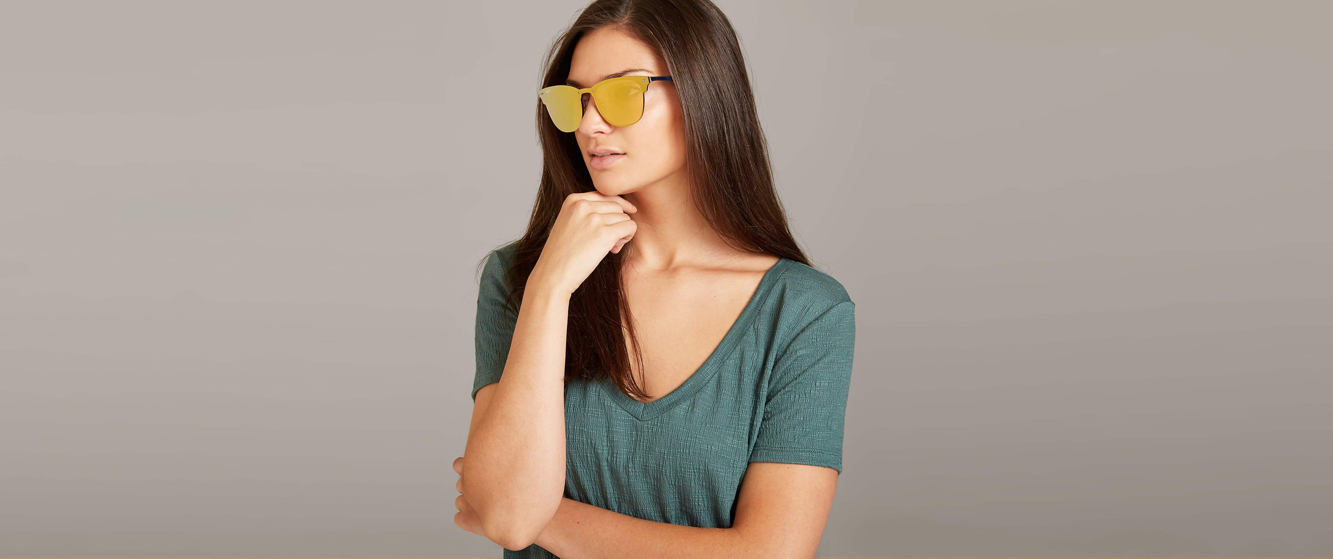 Ray-Ban® Clubmaster Blaze Sunglasses - Women's Sunglasses & Glasses in ...