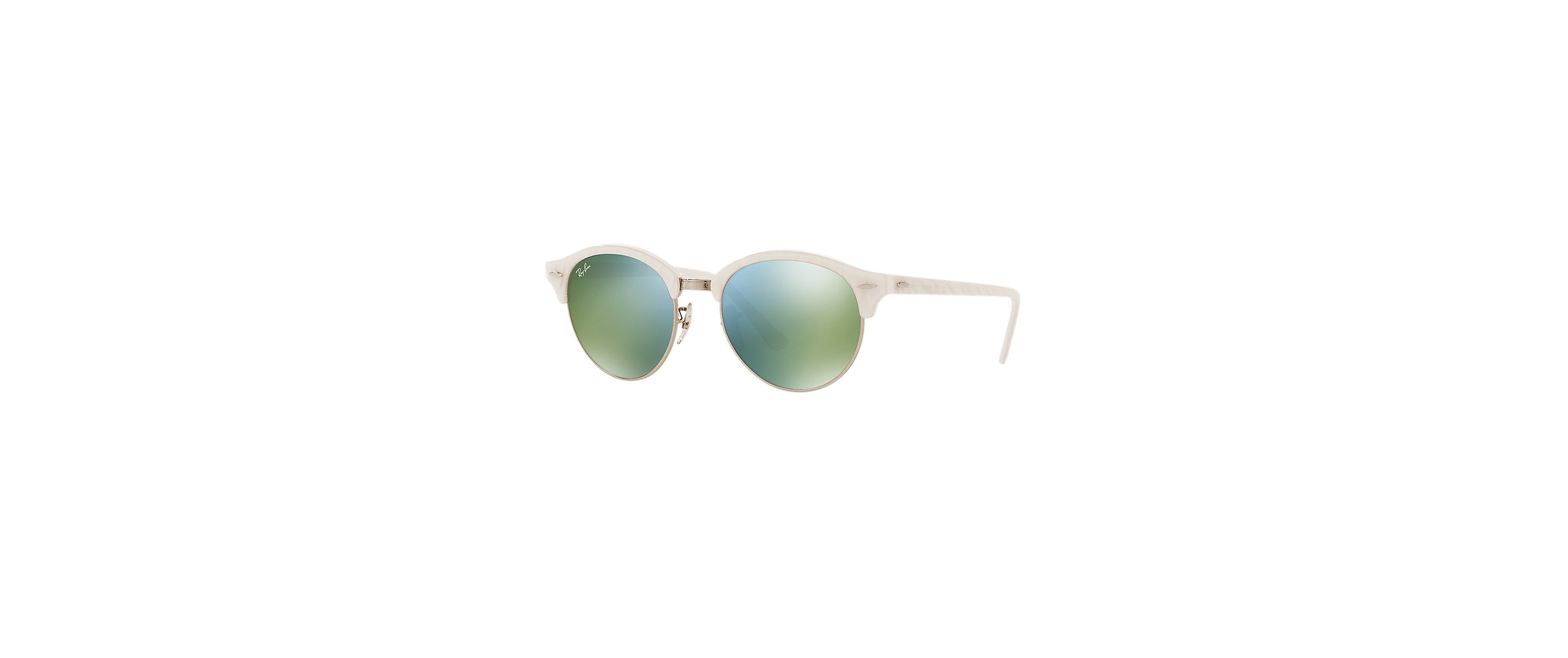 Ray-Ban® Round Sunglasses - Women's Sunglasses & Glasses in White ...