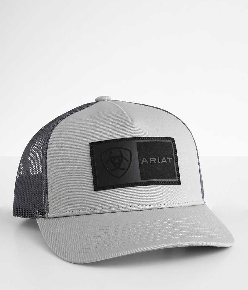Ariat Patch Trucker Hat - Men's Hats in Grey | Buckle