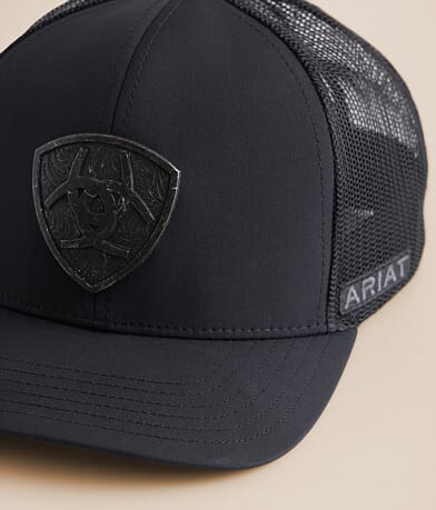 Ariat Shield Trucker Hat - Men's Hats in Black | Buckle