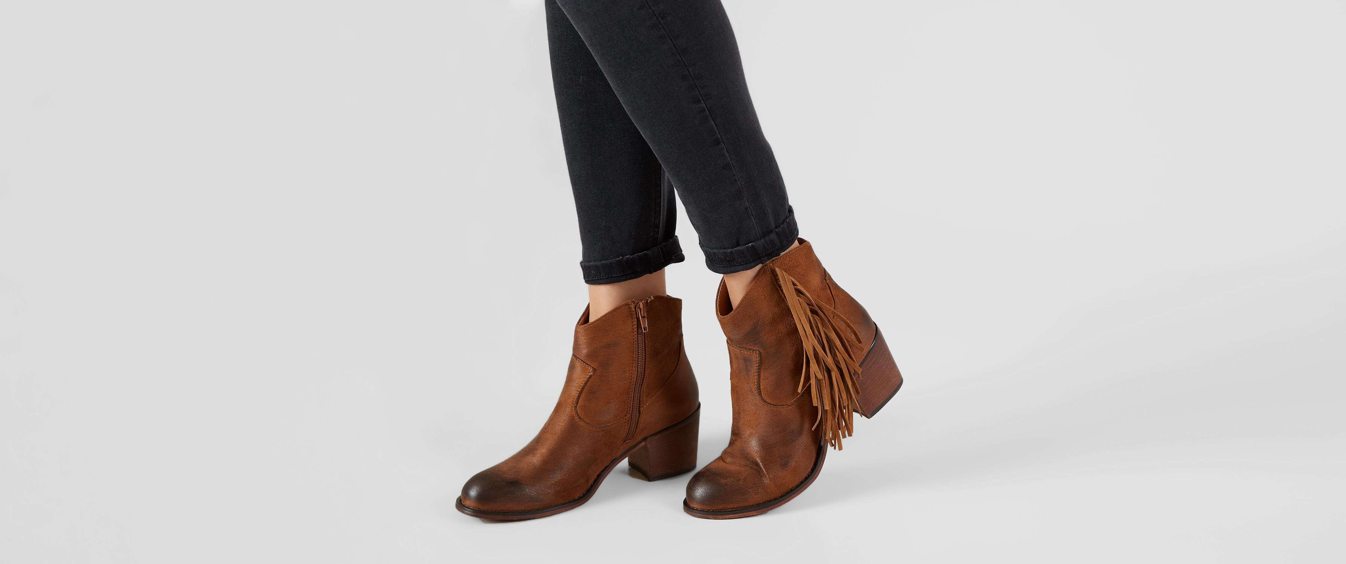 Blazin Roxx Fringe Ankle Boot - Women's Shoes in Brown | Buckle