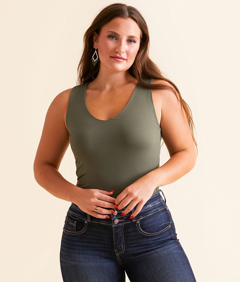 Buckle Black Shaping & Smoothing Tank Top - Women's Tank Tops in Thyme ...