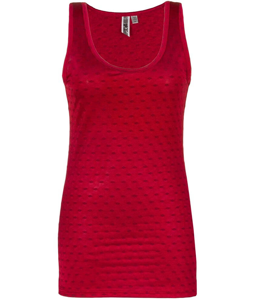BKE Textured Tank Top - Women's Tank Tops in Red | Buckle