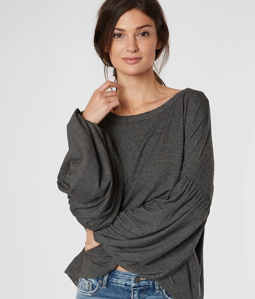 BKE Oversized Dolman Top - Women's Shirts/Blouses in Grey | Buckle