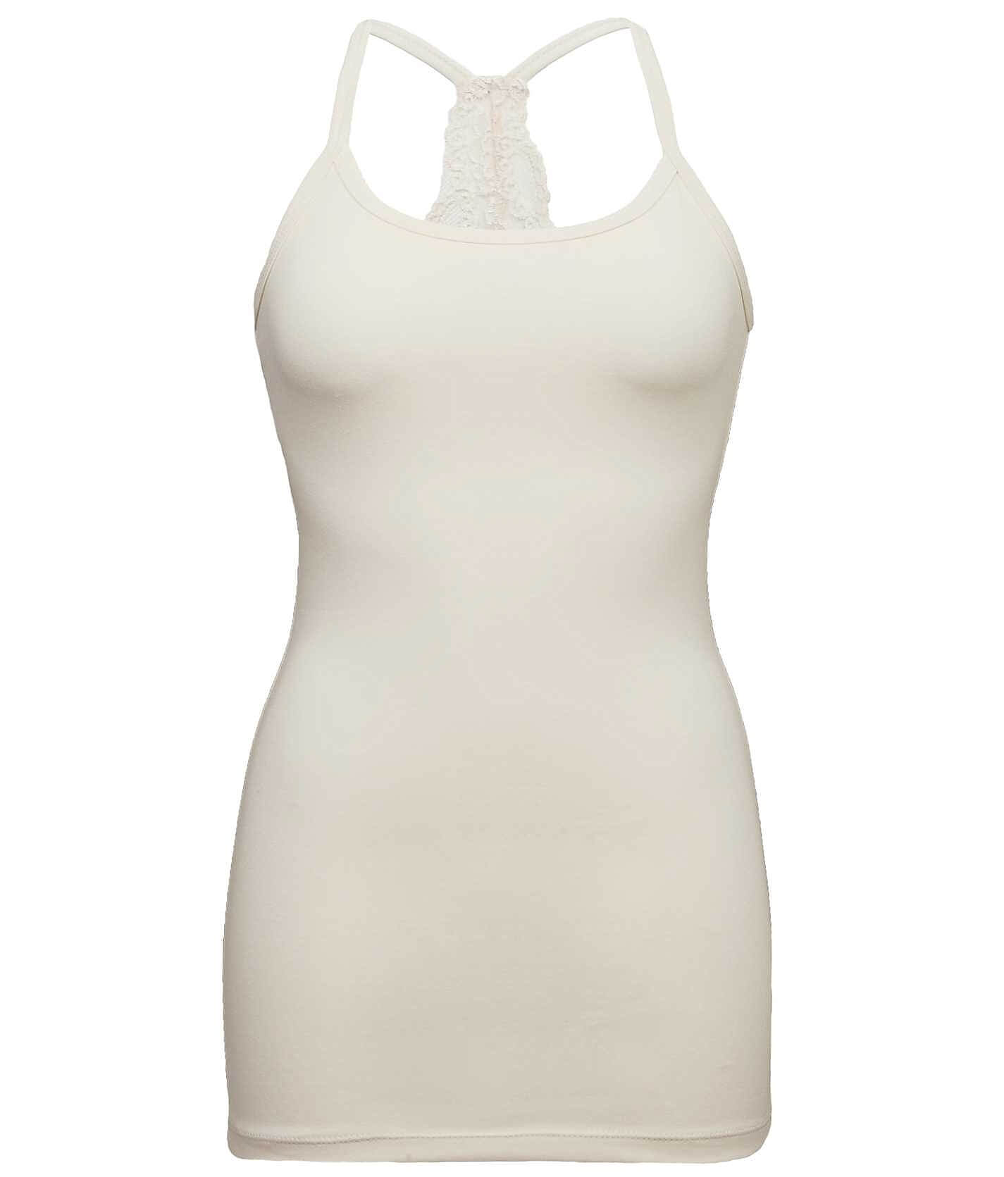 BKE Racer Back Strappy Tank Top - Women's Tank Tops in Cream | Buckle