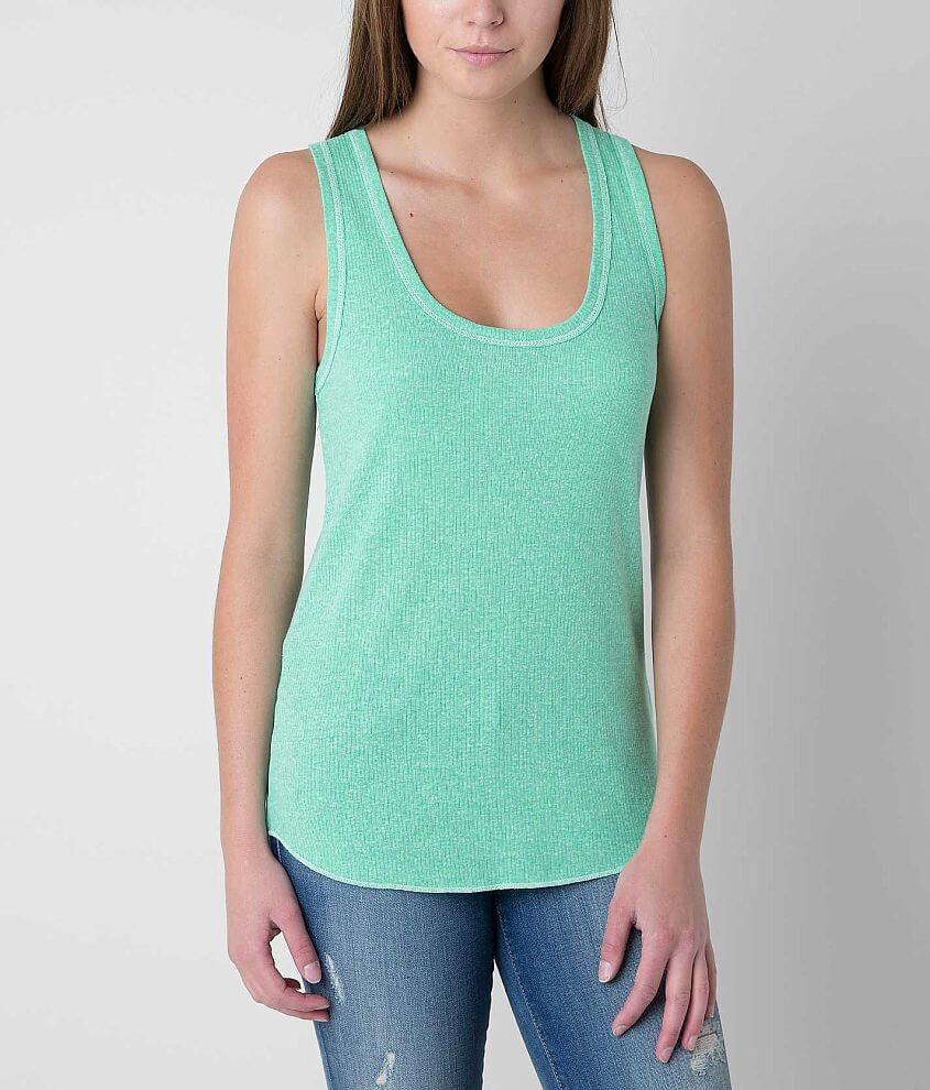 Bke Ribbed Tank Top Womens Tank Tops In Beach Glass Buckle