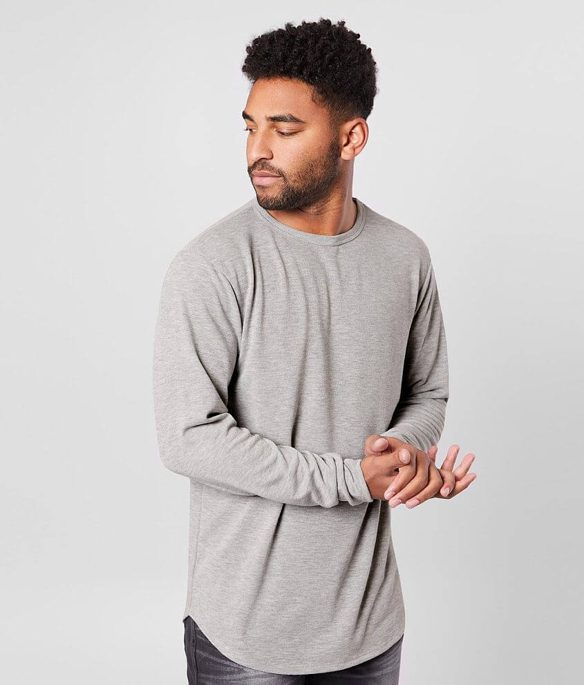 Nova Industries Long Body T-Shirt - Men's T-Shirts in Heather Grey | Buckle