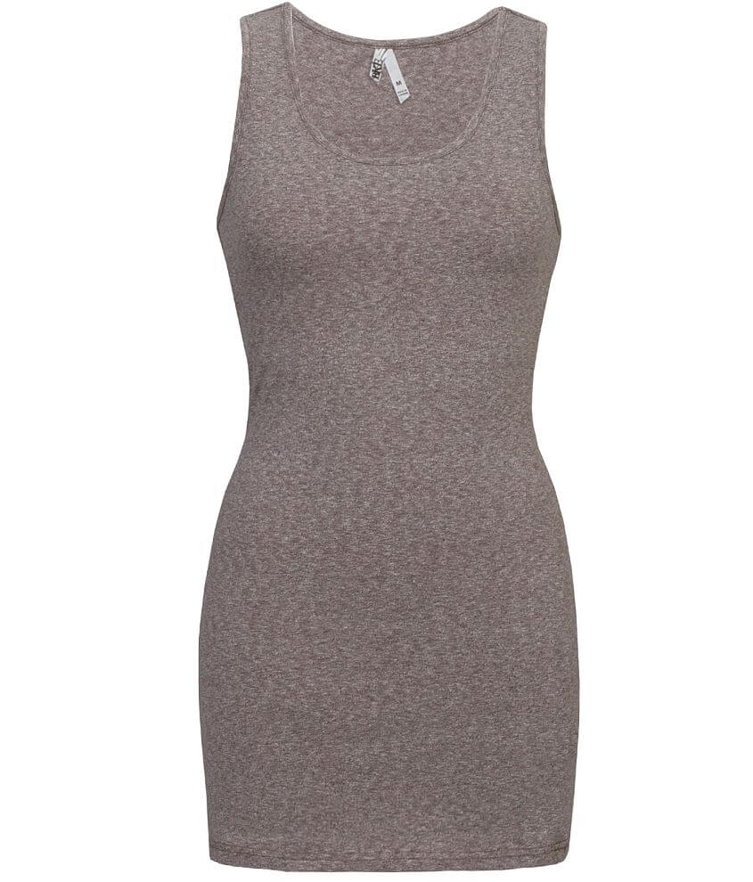 BKE Extra Long Tank Top - Women's Tank Tops in Mocha Mock Twist | Buckle