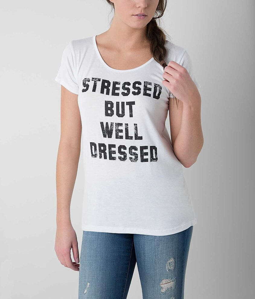Daytrip Stressed T-Shirt - Women's T-Shirts in White | Buckle