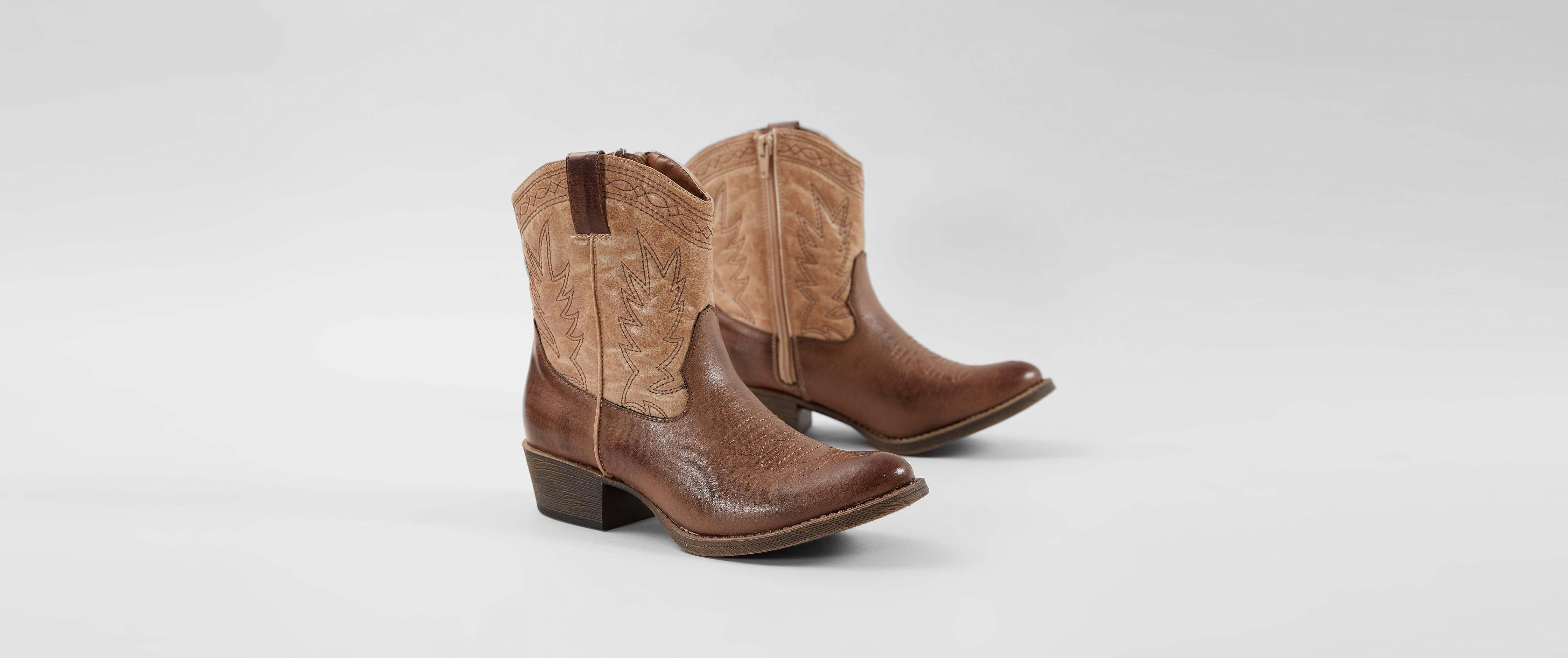 Coconuts Pistol Western Boot - Women's Shoes in Choco Beige | Buckle