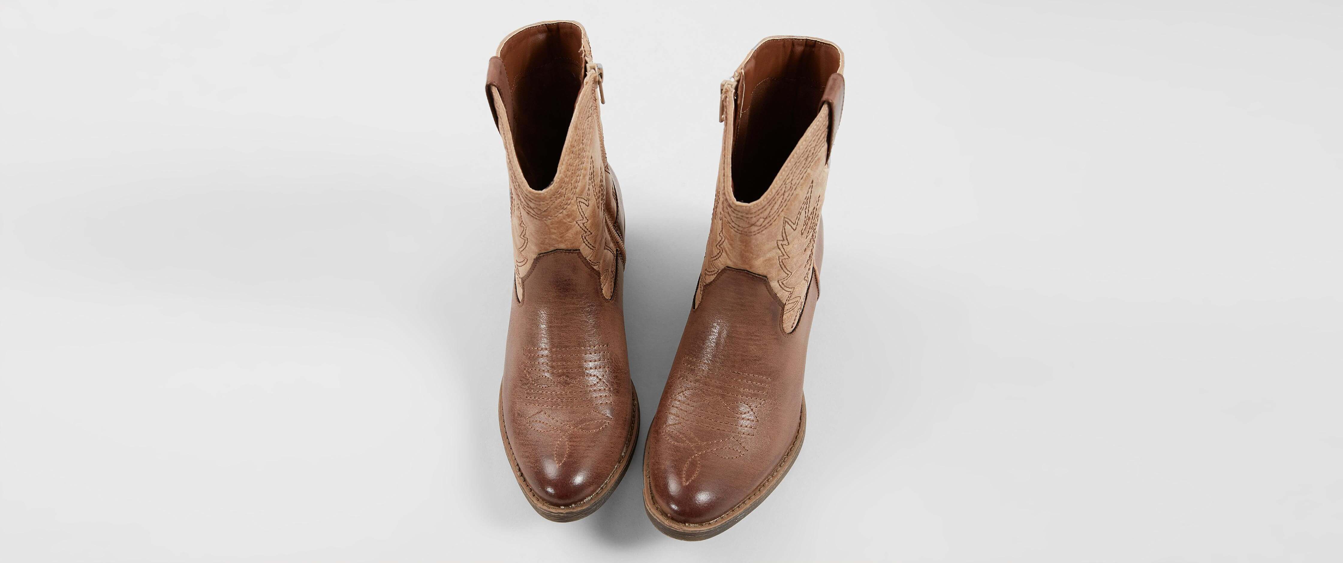 Coconuts Pistol Western Boot - Women's Shoes in Choco Beige | Buckle