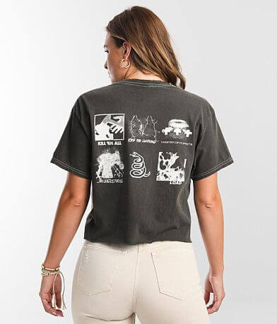 Metallica Washed Band T-Shirt - Women's T-Shirts in Black | Buckle