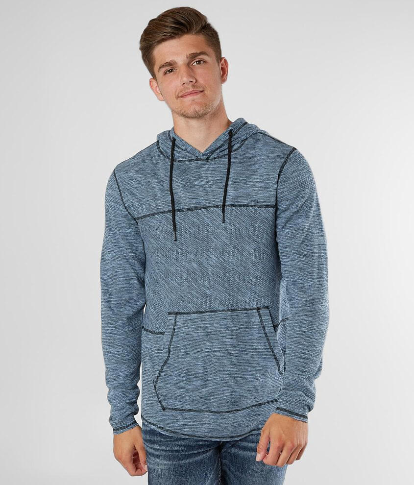 Bke Marled Knit Hoodie Mens Sweatshirts In Blue Buckle