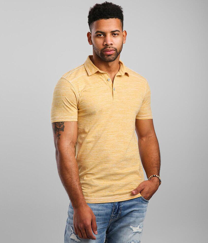 BKE Knit Polo - Men's Polos in Mineral Yellow | Buckle