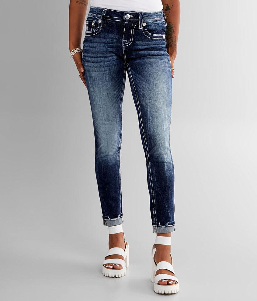 Miss Me Low Rise Ankle Skinny Stretch Cuffed Jean - Women's Jeans in ...