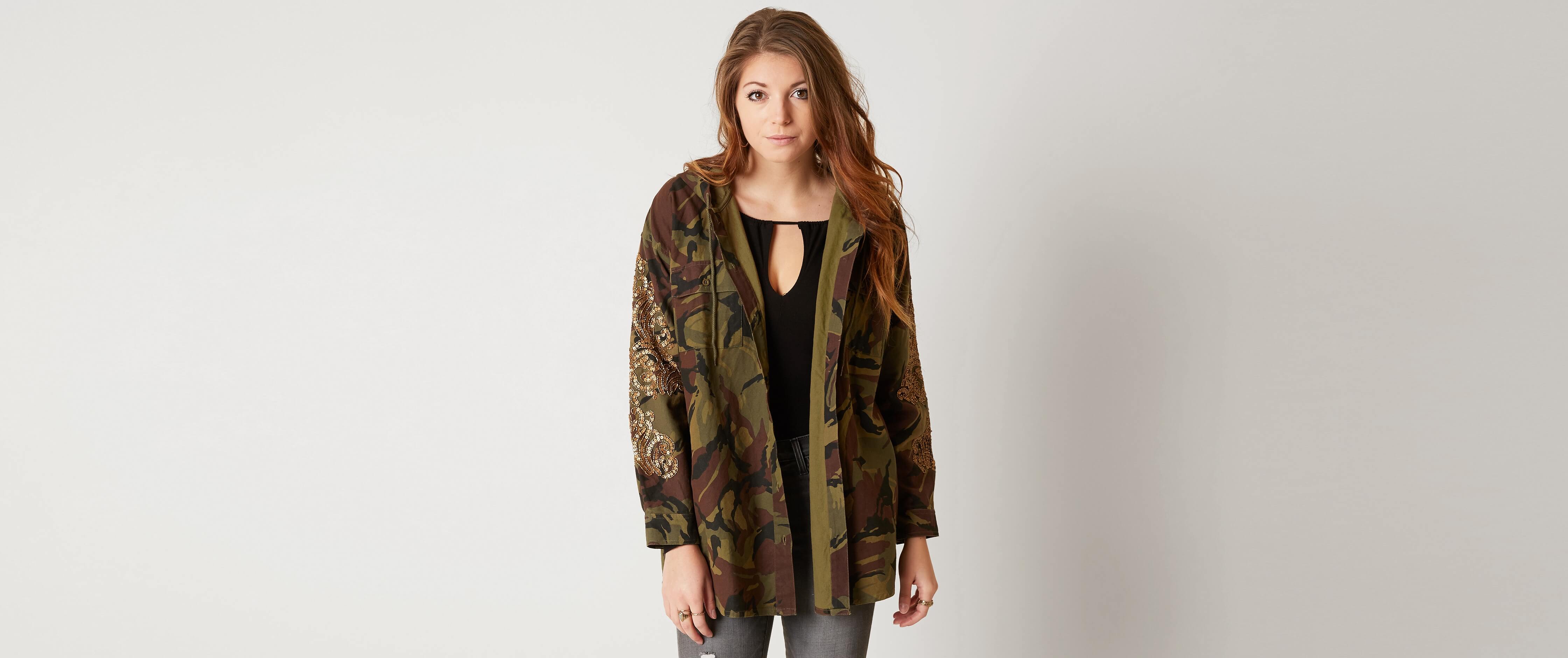 Miss Me Vintage Camo Hooded Jacket - Women's Coats/Jackets in Camo | Buckle