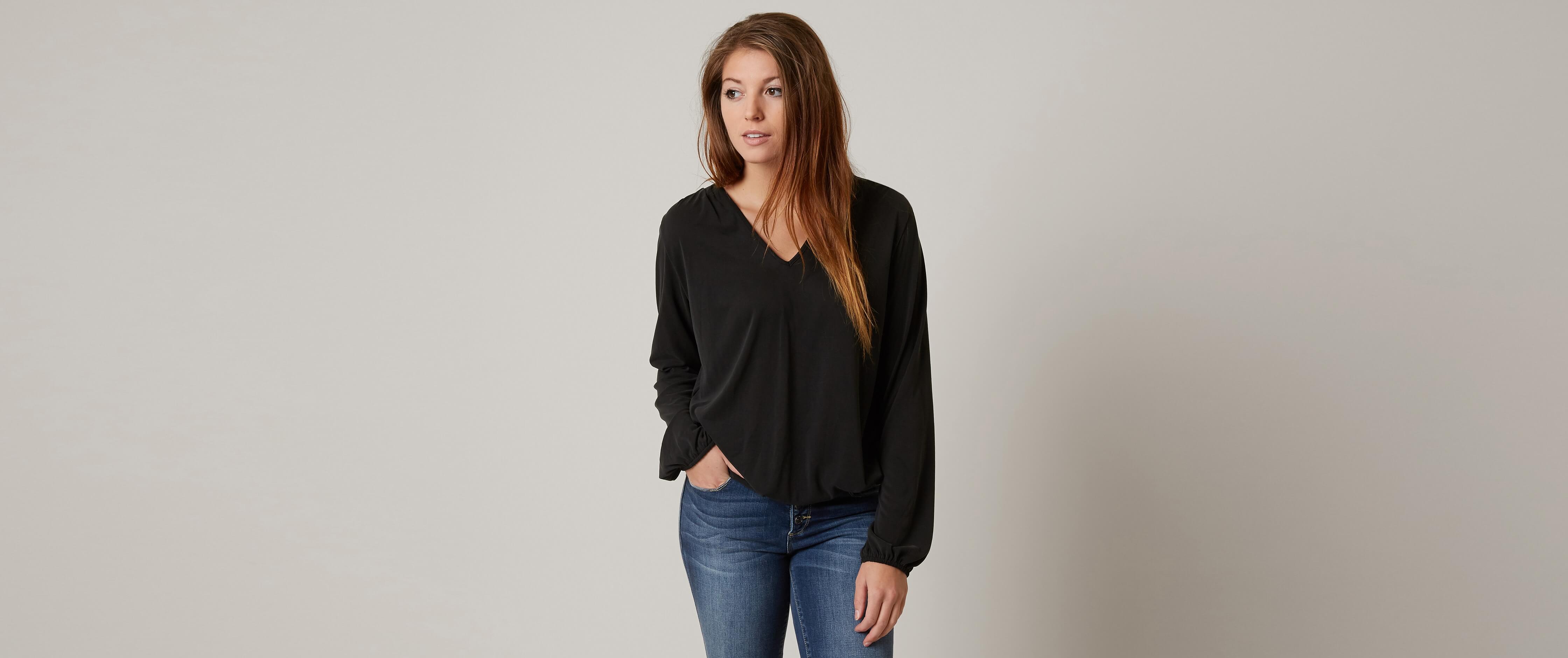Daytrip Open Back Top - Women's Shirts/Blouses in Charcoal | Buckle