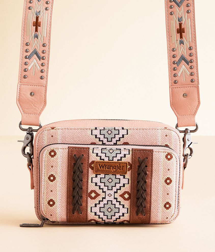 Wrangler® Southwestern Crossbody Purse - Women's Bags in Pink | Buckle