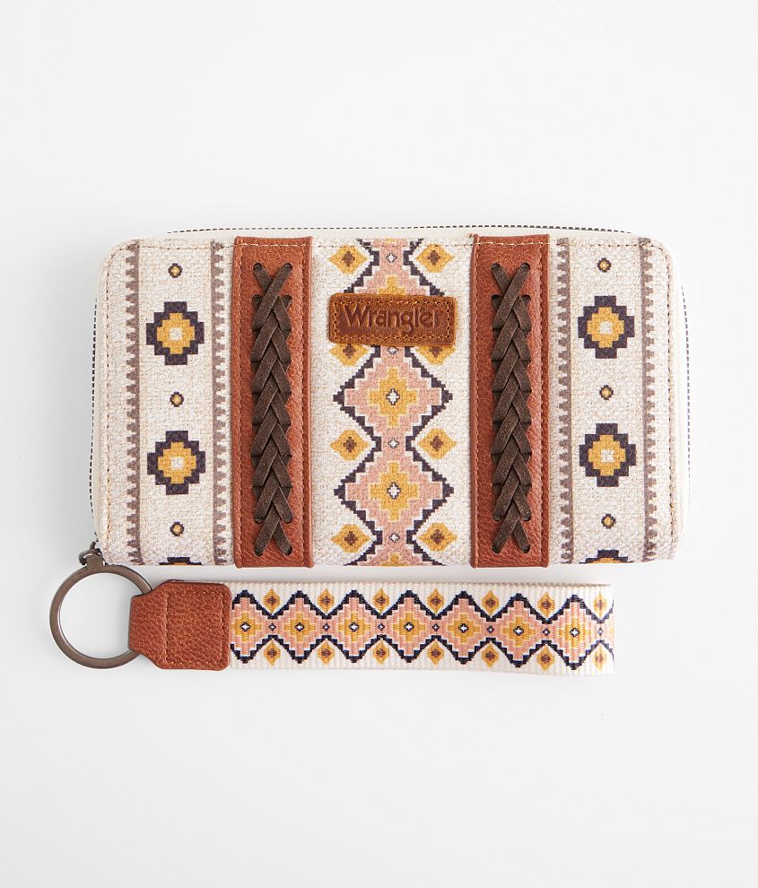 Wrangler® Southwestern Wristlet Wallet - Women's Bags in Coffee | Buckle