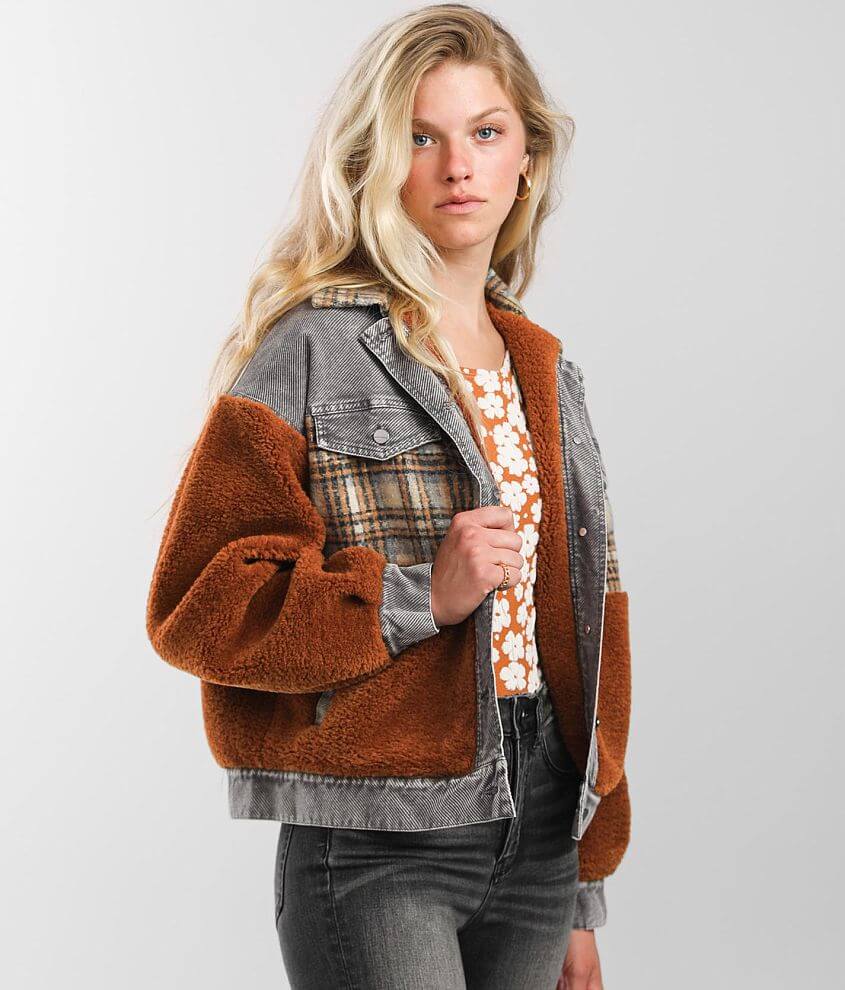 Oli & Hali Pieced Sherpa Jacket - Women's Coats & Jackets in Multi | Buckle