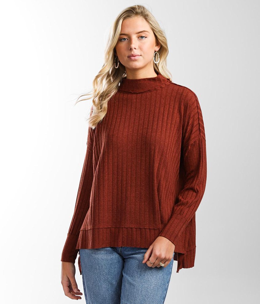 BKE Ribbed Dolman Top - Women's Shirts & Blouses in Henna | Buckle BKE Ribbed Dolman Top - Women's Shirts & Blouses in Henna | Buckle