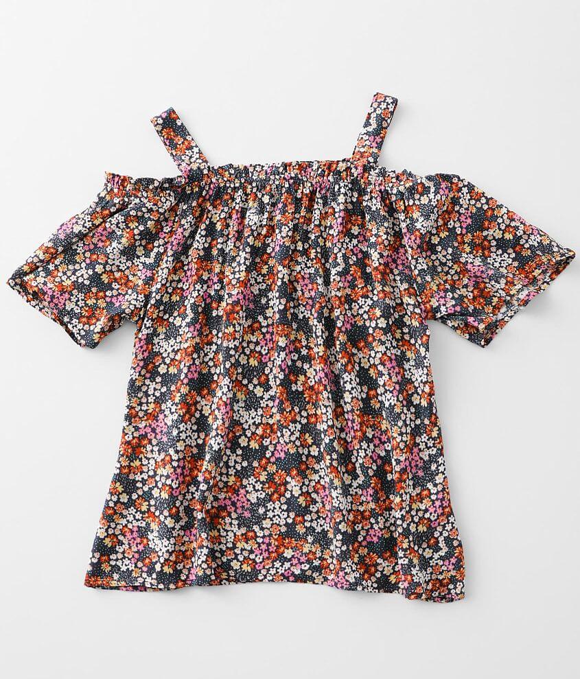 Girls - Gimmicks Girl Floral Cold Shoulder Top - Girl's Shirts ...