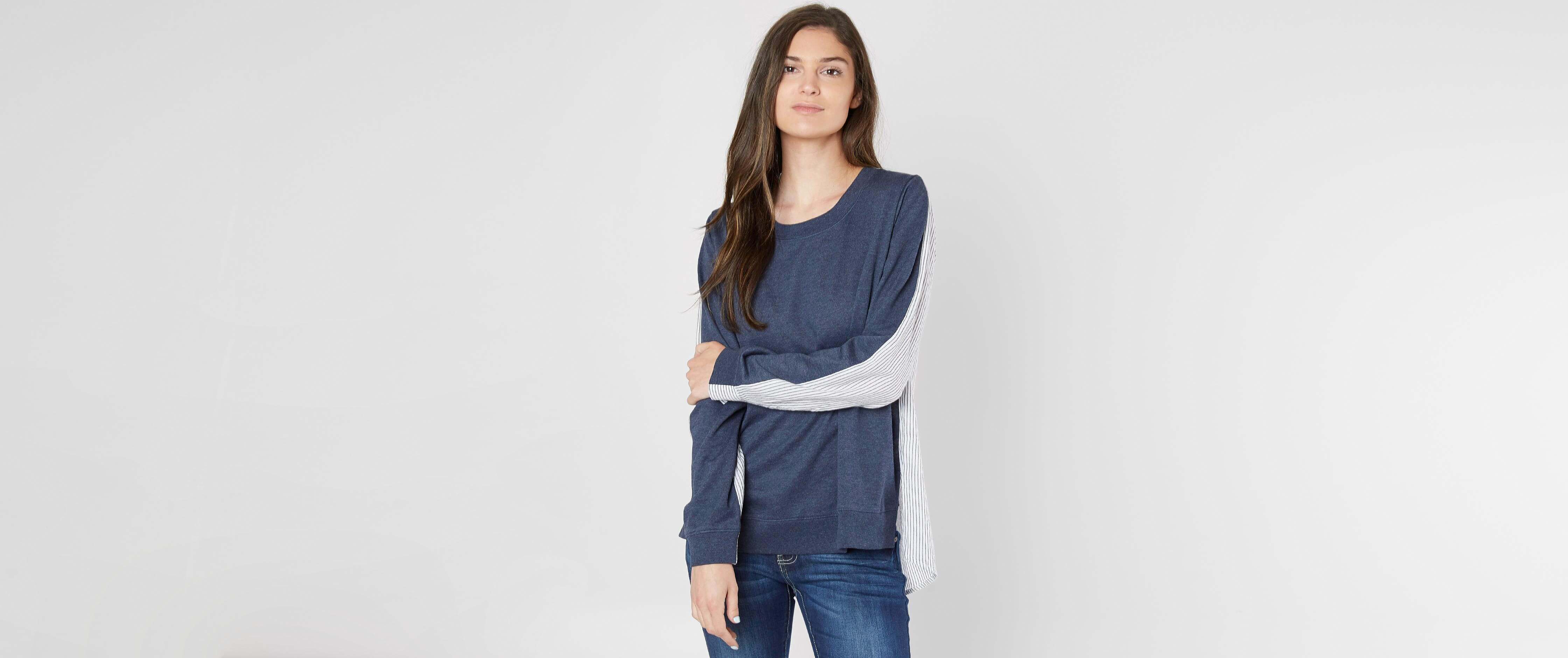 mystree Pieced Top - Women's Shirts/Blouses in Denim Off White | Buckle