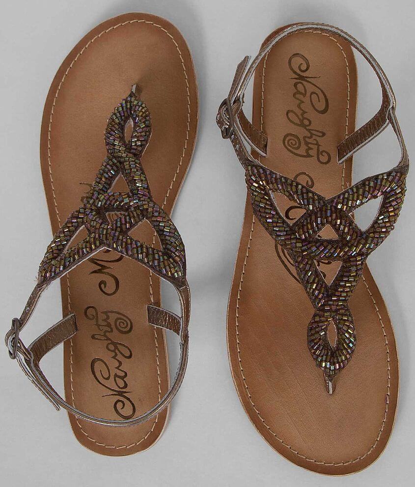 Naughty Monkey Sheen Queen Sandal - Women's Shoes in Bronze | Buckle