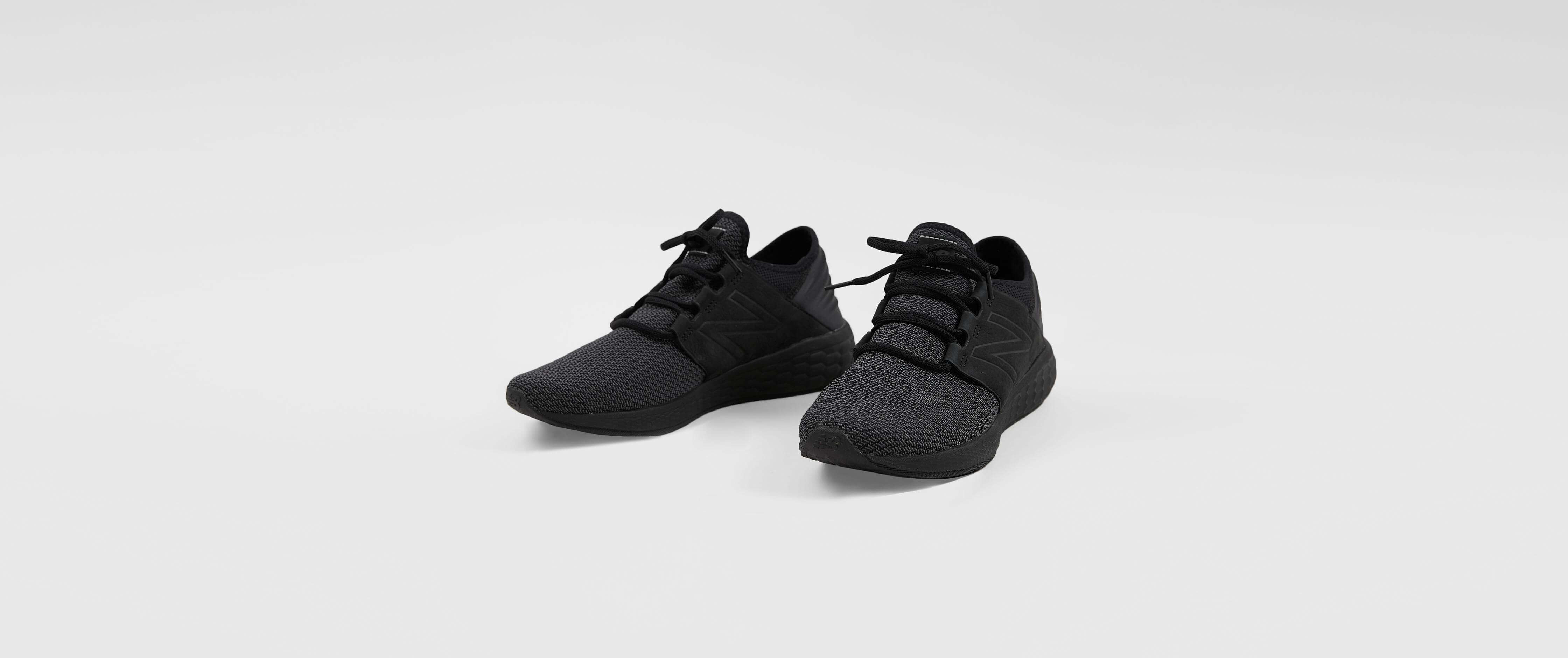 New Balance Cruz 2 Nubuck Leather Sneaker - Men's Shoes in Black | Buckle