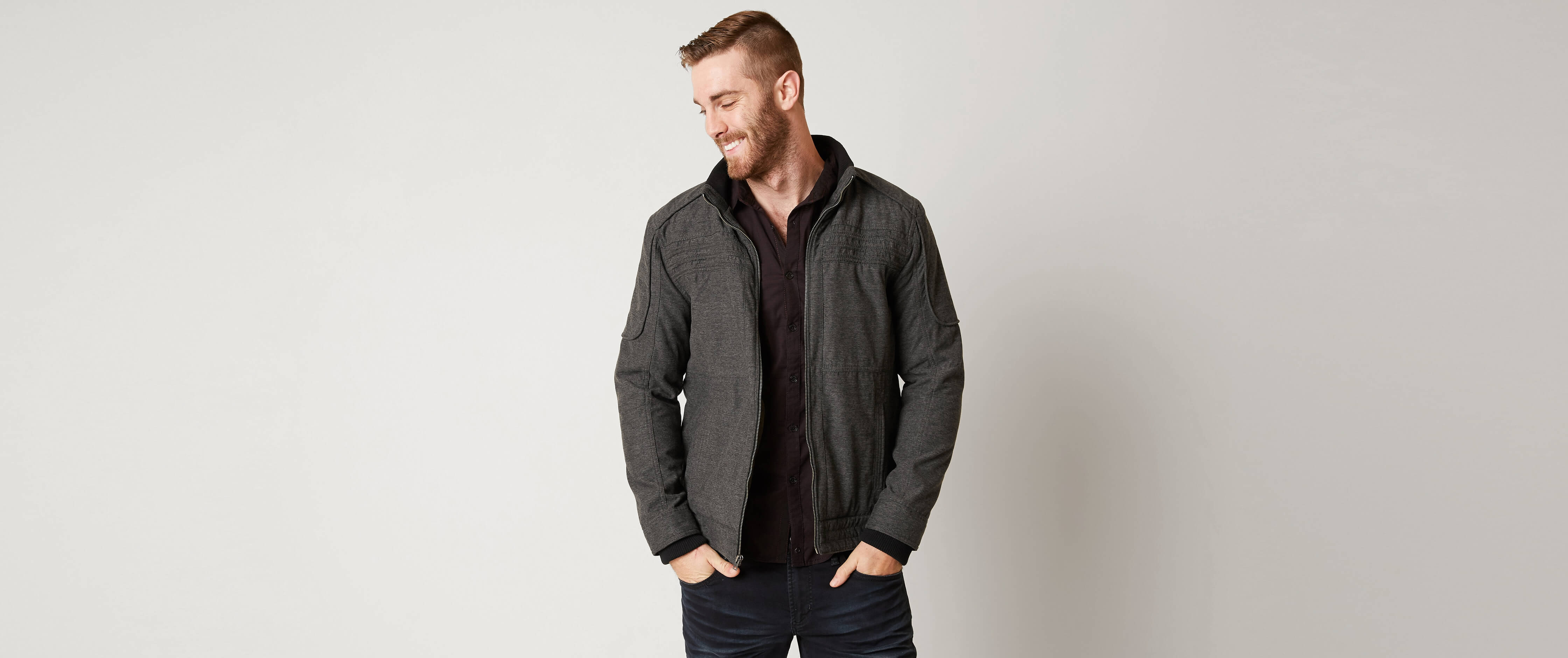 Buckle Black Eric Jacket - Men's Coats/Jackets in Charcoal | Buckle
