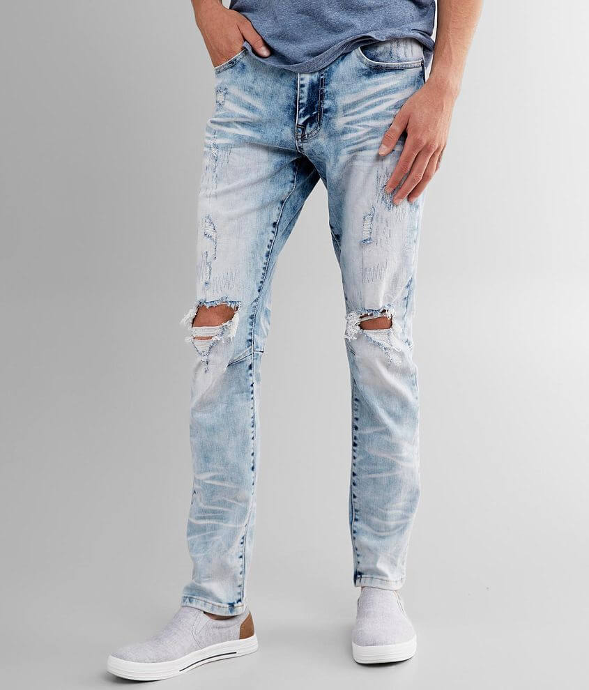 Smoke Rise® Marina Taper Stretch Jean - Men's Jeans in Marina Blue | Buckle